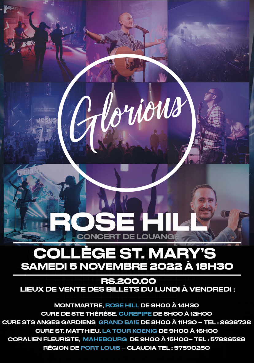 Glorious en concert à Maurice - Diocese de Port Louis