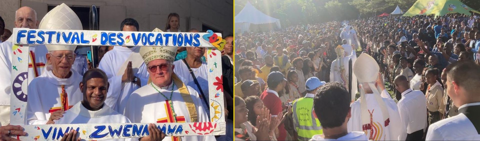 Visite de Mgr Durhône à la Marcel Cabon SSS - Diocese de Port Louis